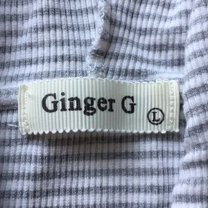 Ginger G | Tops | Ginger G Taupewhite Hoodie Supersoft Stretchy | Poshmark